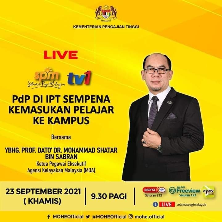 PdP di IPT Sempena Kemasukan Pelajar Ke Kampus